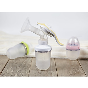 Papablic Direct Pump Bottle Adapter for Medela, Ameda Breastpumps to Use with Comotomo Baby Bottle, 2 Pack