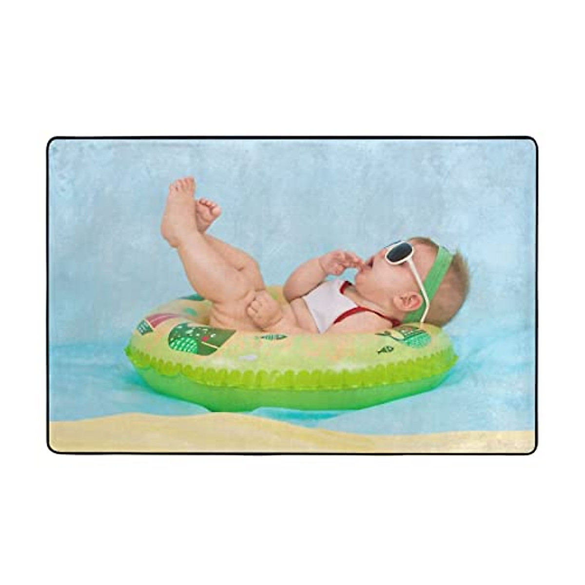 YSDBPAY Custom Rug Personalized Design Your Own Logo Text Image Area Rug Non-Slip Washable Door Mats for Front Door Indoor Home Garden Office Entry Welcome Decor (36 × 24)