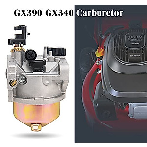 GX390 GX340 Carburetor Compatible with Honda GX340 GX360 GX390 11HP 13HP Engine Generator Lawn Mower Motor Carb Replaces 16100-ZF6-V01