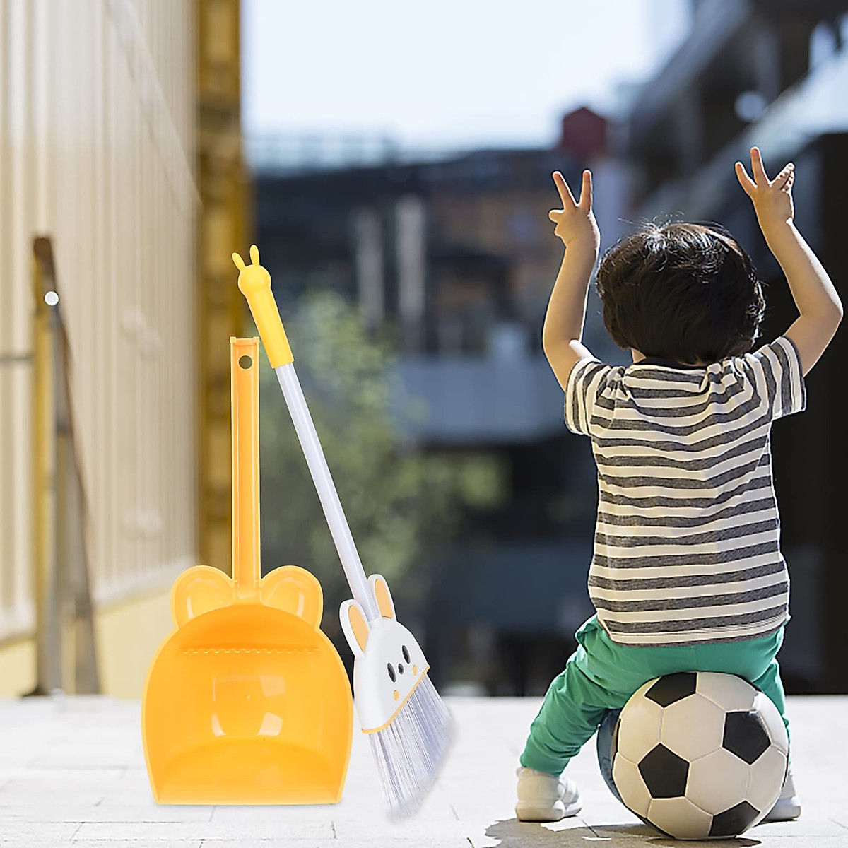 Operitacx Child Play Broom Broom and Dustpan Vacuum Cleaner Kids Set Sweeping Cleaning Props Kindergarten House Cleaning Tools for Boys and Girls Household Vacuum Cleaners Broom