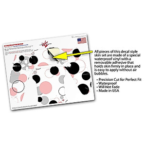 WraptorSkinz Skin Wrap compatible with Sony PS5 DualSense Controller Lots of Dots Pink on White (CONTROLLER NOT INCLUDED)