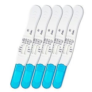 Prime Screen 5 Panel Multi-Drug Oral Fluid Test, One Step Employment and Insurance Testing (AMP, COC, MET, OPI,THC) -EXP 2024-08-24 [5 Pack]