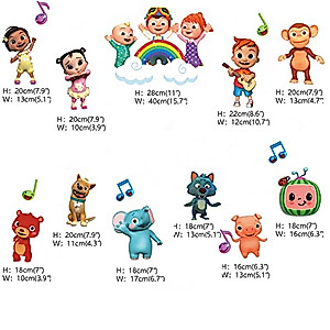 Runtoo Kids Room Wall Decals Cartoon Baby Wall Stickers Play Room Nursery Party Decor