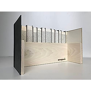 Covogoods CovoBox— Original Hidden Storage Secret Book Box Electronics Hider | Hide Router, Cable, Modem, Cords, Plugs, Outlets, Money, Docs, Jewelry | Made with Real Used Hardcover Books [Tops OFF]