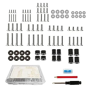 Mounting Dream Universal TV Mounting Hardware TV Wall Mounts Hardware Kit Fits All TVs, Screw for TV Mount with M4, M5, M6, M8 TV Screws, Spacers and Washers for Samsung TV up to 82 inch MD5756