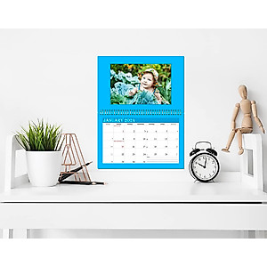 2024 Photo Frame Wall Spiral-bound Calendar (Add Your Own Photos) - 12 Months Desktop/Wall Calendar/Planner - (Geometrics Edition #005)