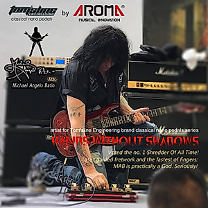 Tom'sline Engineering Digital Delay Pedal - Vintage Digital Delay Echo Signature Michael Angelo Batio Mini Pedal APE3S