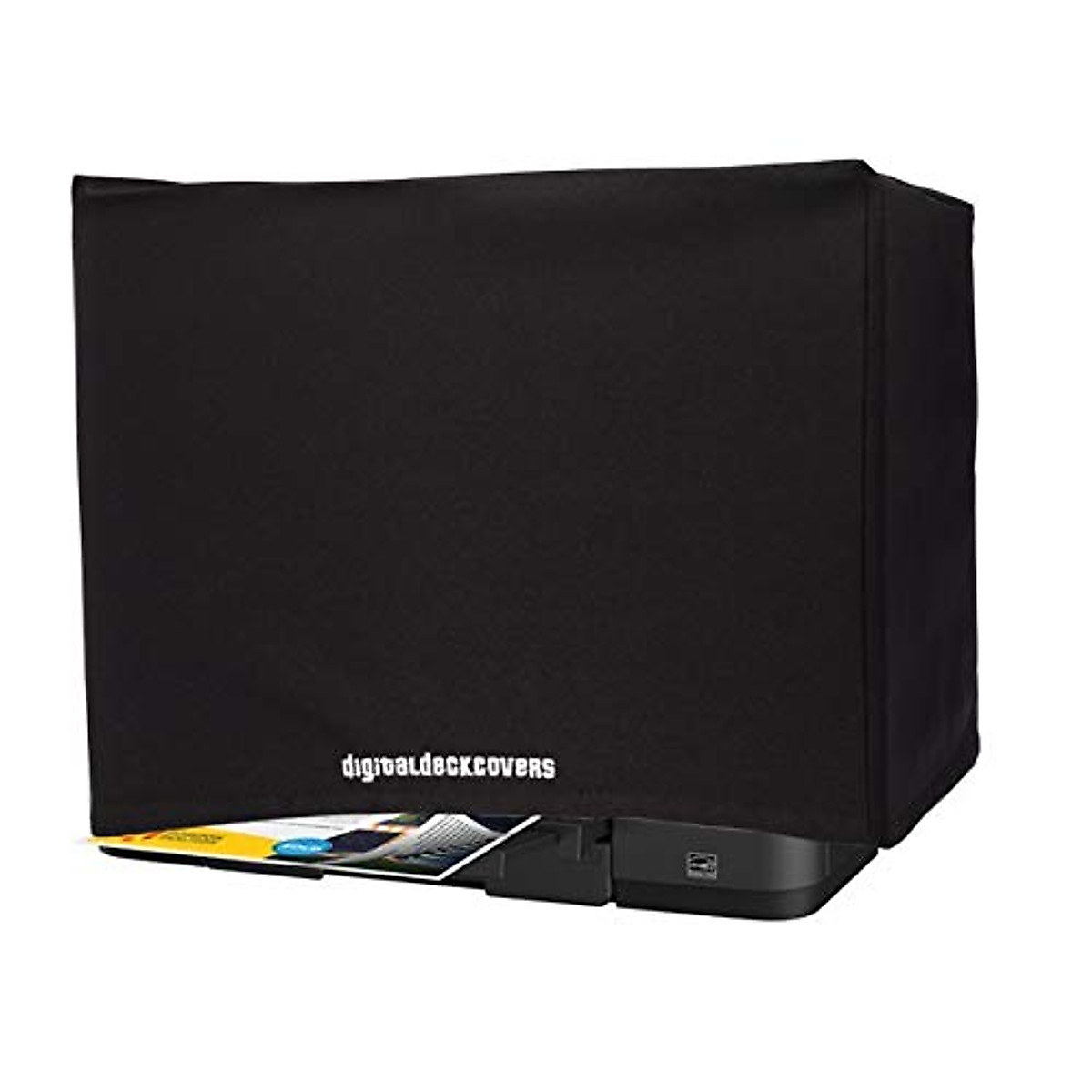 DigitalDeckCovers Printer Dust Cover Compatible with Epson Workforce WF-2650 / WF-2660 / WF-2750 / WF-2760 / WF-2860 Printer Protector [Antistatic, Water Resistant, Heavy Duty Fabric, Black]