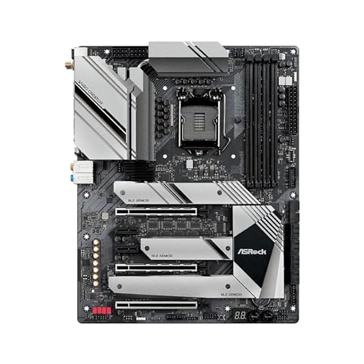 ASRock W480 Creator LGA1200/ Intel W480/ DDR4/ Quad CrossFireX/ SATA3&USB3.2/ M.2/ WiFi & Bluetooth/ATX Motherboard