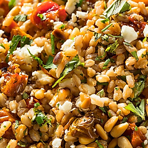 Cucina & Amore Pearled Farro from Italy 17.6 oz (Pack of 8) | Non-GMO, Whole Grain, High in Fiber, Vegan, Kosher| Perfect for Soups, Salads, and More | Vacuum Packed