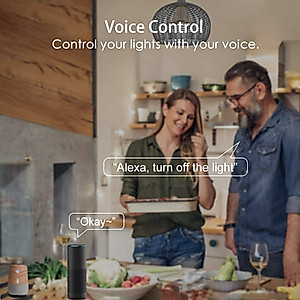 Avatar Controls 4 Pack Smart Light Bulbs, Alexa WiFi LED Bulbs Music Sync RGBCW Color Changing Lights, No Hub Required (E26 A19 8W)