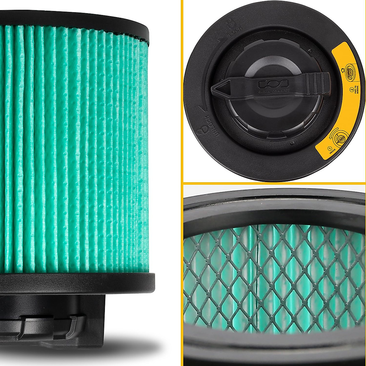 DeWalt DXVC6914 HEPA Cartridge Filter,Fit for 6-16 Gallon Wet/Dry Vacs,Compatible with DXV06P DXV09P DXV10P DXV10S DXV12P DXV14P DXV16P DXV16PA DXV16S,Other Recommend DXV09PA DXV10PL DXV10SA DXV10SB