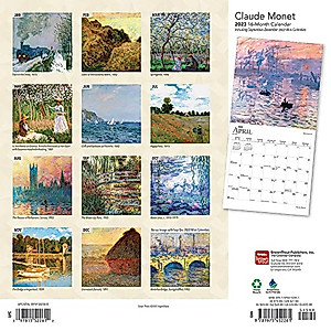 Claude Monet | 2023 12 x 24 Inch Monthly Square Wall Calendar | Foil Stamped Cover | BrownTrout | Impressionism Artist Paintings