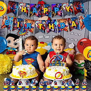 Henry Birthday Party Decorations, TV Show Themed Party Supplies Set with Happy Birthday Banner Cake Cupcake Toppers Latex Balloons for Fans Birthday Baby Shower Party Favors