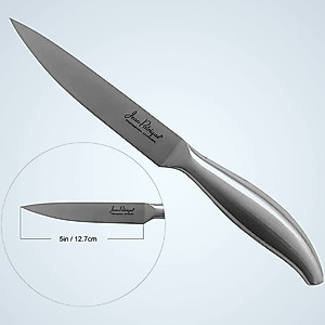 Jean-Patrique Chopaholic Kitchen Utility Knife 5" - Multipurpose Chef Knife - Razor Sharp, Stainless Steel Chefs Knife