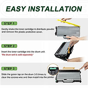 CAVDLE TN360 2-Packs Compatible Toner Cartridge Replacement for Brother TN360 Work with Brother DCP-7030 DCP-7040 MFC-7340 MFC-7440N MFC-7840W HL-2140 HL-2150 HL-2170W Black-2 Packs