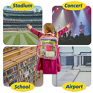 Clear Backpack Stadium Approved 12x12x6 Heavy Duty PVC Plastic Transparent Backpack Small See Through Mini Clear Backpacks for Festival Venues Games Sport Event Concert School Security Travel,Gray