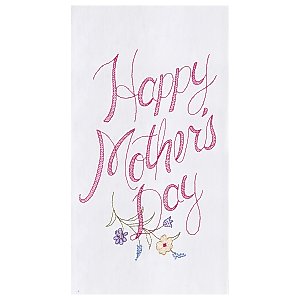 C&F Home Happy Mother's Day Flour Sack Kitchen Towel Decor Decoration 18" x 27" White