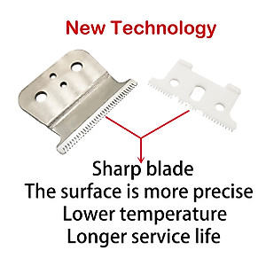 AONT Upgraded Version Replacement T Blades Compatible with Andis T Outliner,Andis GTX (1 Pcs, Sliver)