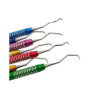 7PC HIGH Grade Gracey Curette Scaler Multicolor PERIODONTAL Dental Instruments (CYNAMED)