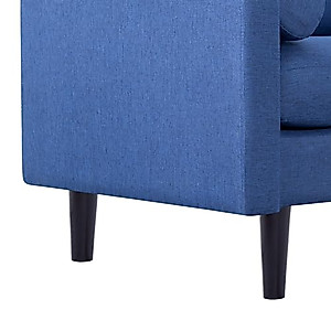 Eafurn L Shaped Sectional Sofa with Reversible Chaise Lounge, 3 Seater Convertible Corner Couch with Rubber Wood Legs, Modern Fabric Sofa&Couches for Living Room, Apartment and Small Space