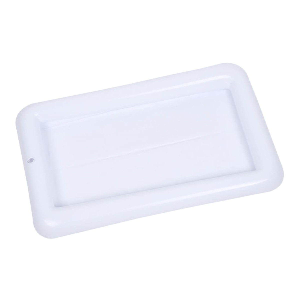 Outanaya 1pc Inflatable Ice Bar Galvanized Tub Inflatable Drink Container Ice Cooler Float Inflatable Salad Bar Ice Drink Floating Drink Holder Ice Cubes Outdoor Banquet White Pvc