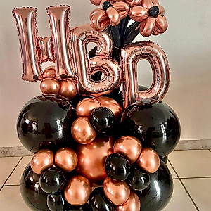 134pcs Macaron Orange Balloon Garland Arch Kit Metallic Chrome Ballons with 4D Globos and Rose Gold Confetti Latex Balloon Wedding Birthday Party Decor Baby Shower (Gold Pink Rose Gold)