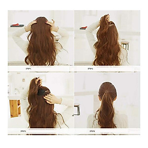 2PCS Women Sponge Bump It Up Volume Hair Clip Bump Inserts Hair Pads Hair Bun Maker Hair Styling Accessories for DIY Hairstyle