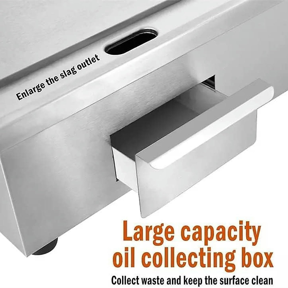 Commercial Electric Frying Pan, Flat Pan Steak Fried Rice Teppanyaki, with 50-300 ℃ Adjustable Thermostatic Control, Used in Kitchen And Dining Room