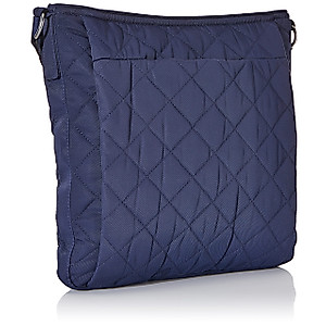 Vera Bradley Women's Performance Twill Triple Zip Hipster Crossbody Purse, Classic Navy, One Size