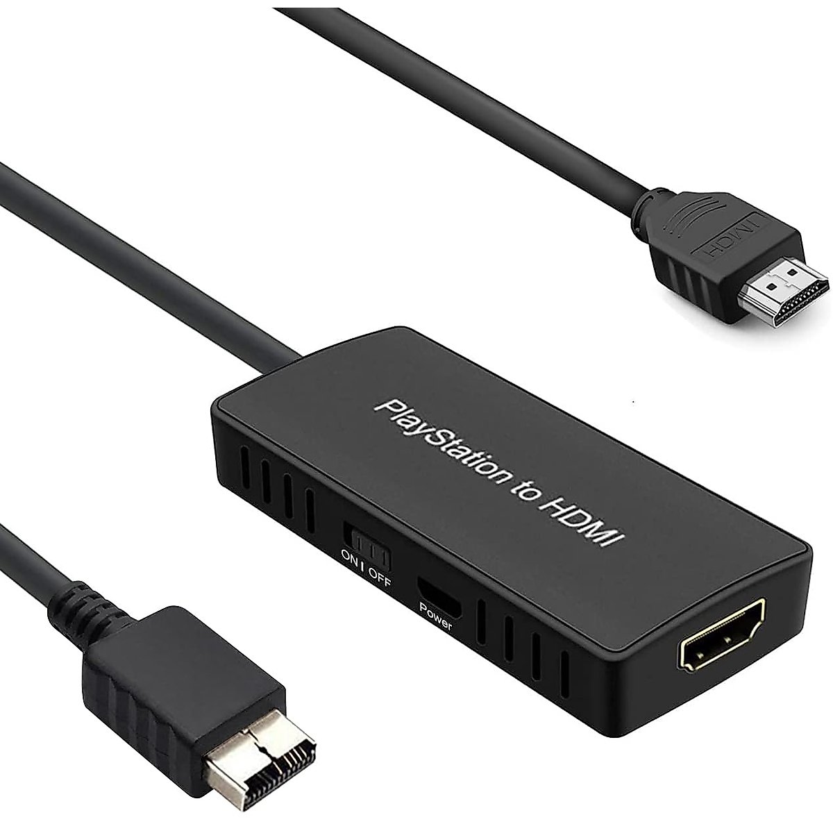 PS2 to HDMI Converter (with Ypbpr HD Signal 100% Enhance Video Quality) Compatible with PS 2/ PS 3 Convert PS2 to HDMI Signal of Modern HDTV/Monitor/Projector