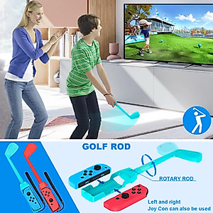 Switch Sports Accessories - 14 in 1 Switch Sports Accessories Bundle for Nintendo Switch/OLED Sports, Family Accessories Kit Compatible with Switch/OLED Sports Games