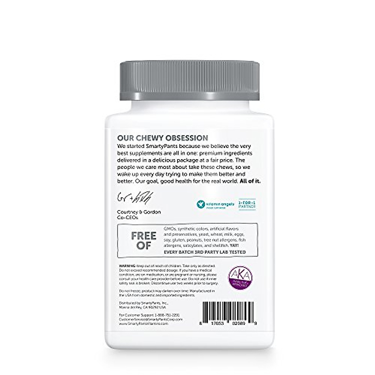 SmartyPants Adult Daily Mineral Vitamins: Calcium, Magnesium Citrate, D3, Zinc & Chromium for Immune Support, Energy, Bone & Muscle Function, 60 Soft Chews (30 Day Supply)