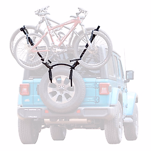 Let's Go Aero TireBiter 2-Bike VRack Carrier for Spare Tires | Back-up Camera Compatible (Model B00987)