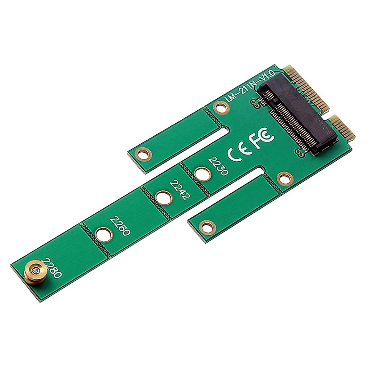 balikha Mini Pcie MSATA SSD to M.2 NGFF B&M Key SSD Adapter Card for Motherboard/PC