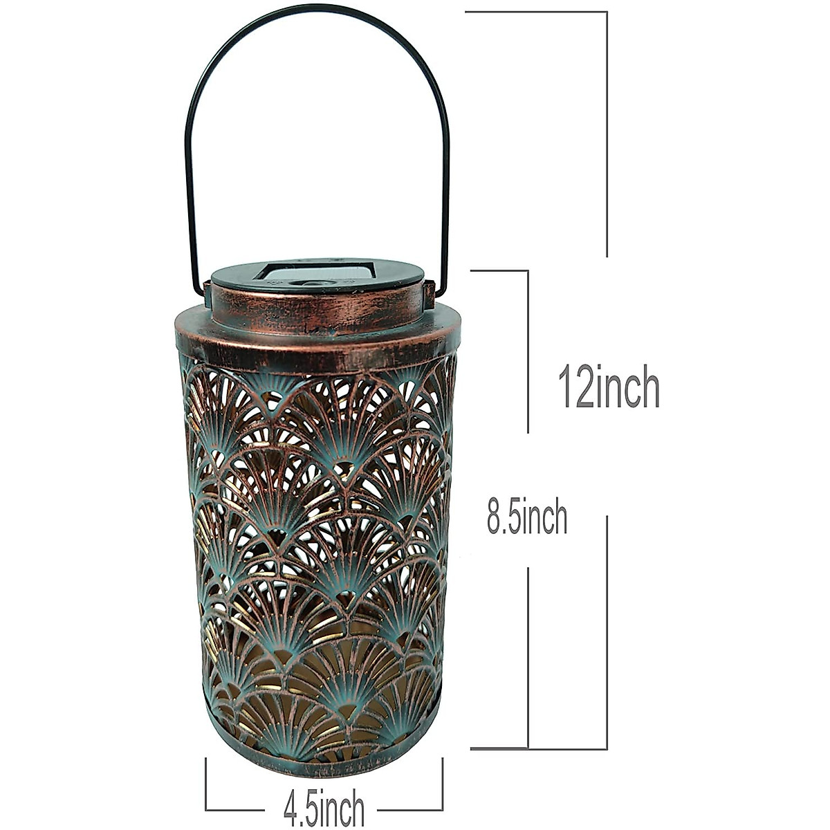 JOYBee 2pcs Solar Lantern Outdoor-Hanging Solar Lanterns- Waterproof Lantern Solar Lights Outdoor- LED Table Solar Lights for Patio Garden Courtyard Porch Courtyard Pathway Decorative