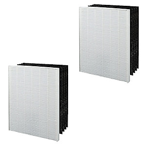 Amyehouse 2PK True HEPA & 4 Carbon Filters A Replacement Compatible with Winix 115115 Air Purifier Plasma Wave 6300 P300 5300 5500 5300-2 6300-2 C535 AM90