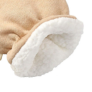 Paladoo Baby Mittens Sherpa Lined Fleece Winter (0-6,6-12 Months 2 pair)
