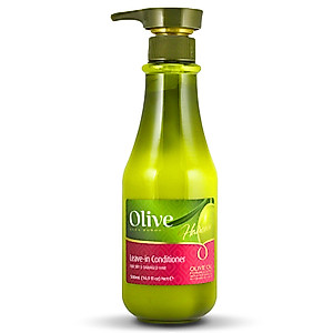 Frulatte Natural Olive Oil Leave In Conditioner & Detangler, Enriched with Shea Moisture & Argan Oil - Anti-Frizz Deep Hair Conditioner For Dry Damaged Hair - Formulated with Keratin, Vitamins B5 & E