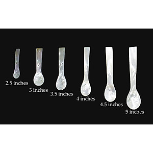 Set of 3 Hand craft Mother of pearl caviar spoon (3 QTY, 2.5 Inches)