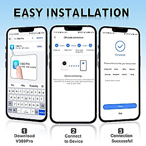 WCFHS Mini Spy Camera WiFi Wireless Hidden Cameras, 0.4 * 1.3 * 1.5in, HD1080P Night Vision, Nanny Cams Wireless with Cell Phone App and Sound, Suitable for Outdoor, Indoor, Pet Camera.