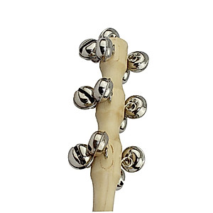 Eioflia Children Wooden Stick 13 Jingle Bell Wood Hand Shake Bell Instrument Rattles Toy Wooden Rattle Kids Wooden Stick 13 Jingle Bell Hand Shake Bell Instrument Rattles Kids Tpys Christmas