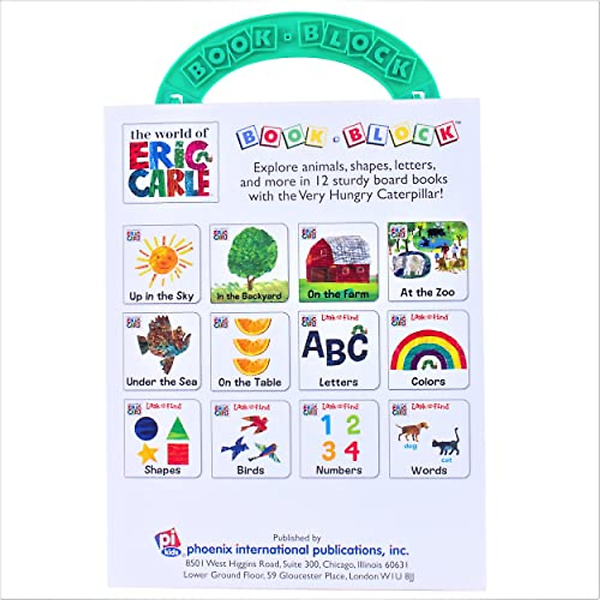 World of Eric Carle, My First Library 12 Board Book Set - First Words, Alphabet, Numbers, and More! Baby Books - PI Kids