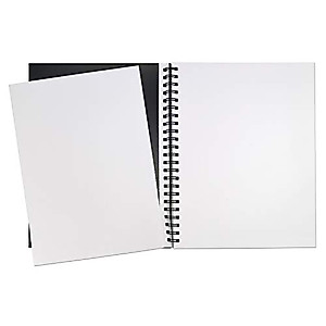 UCreate Poly Cover Sketch Book, Heavyweight, 9" x 12", Black, 75 Sheets