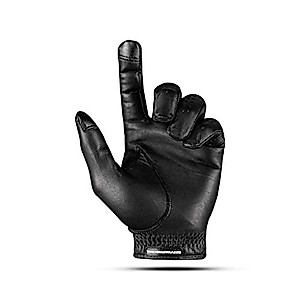 Through Touch Golf Glove (Black/Green, Large, Right)