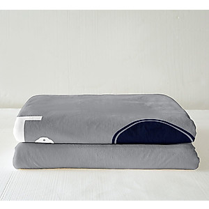 Pickleball Sherpa Throw Blanket Twin 60"x80" Kids Pickleball Gifts Fleece Throw Blanket for Gifts for Pickleball Lovers Fuzzy Plush Blanket Pickleball Accessories Flannal Blanket Blue Gray Decor