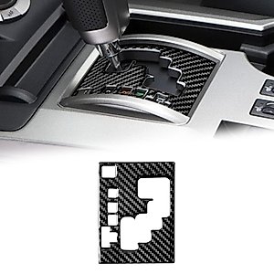 BLAKAYA Compatible with Carbon Fiber Center Control Gear Shift Panel Trim Cover Interior Accessories for Toyota 4Runner SUV 2010-2024(1PCS Black)