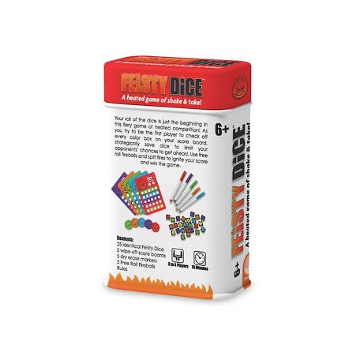 MindWare Feisty Dice Tin - Ages 6 and up