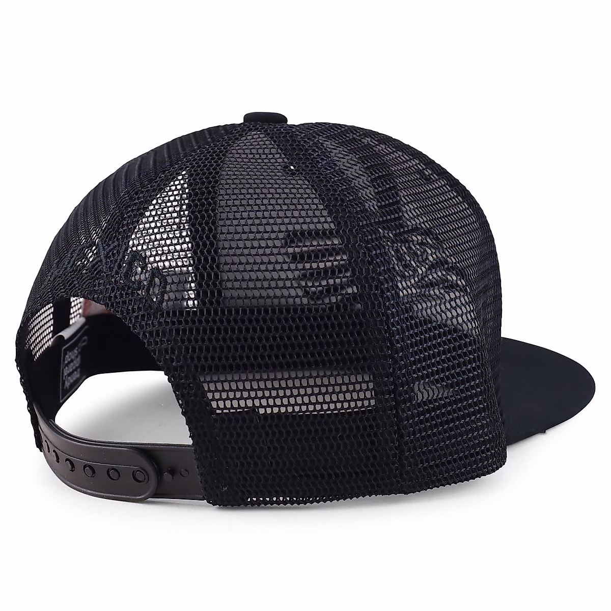 Trendy Apparel Shop Hecho En Mexico Eagle 3D Embroidered Flatbill Snapback Mesh Cap - Black Black
