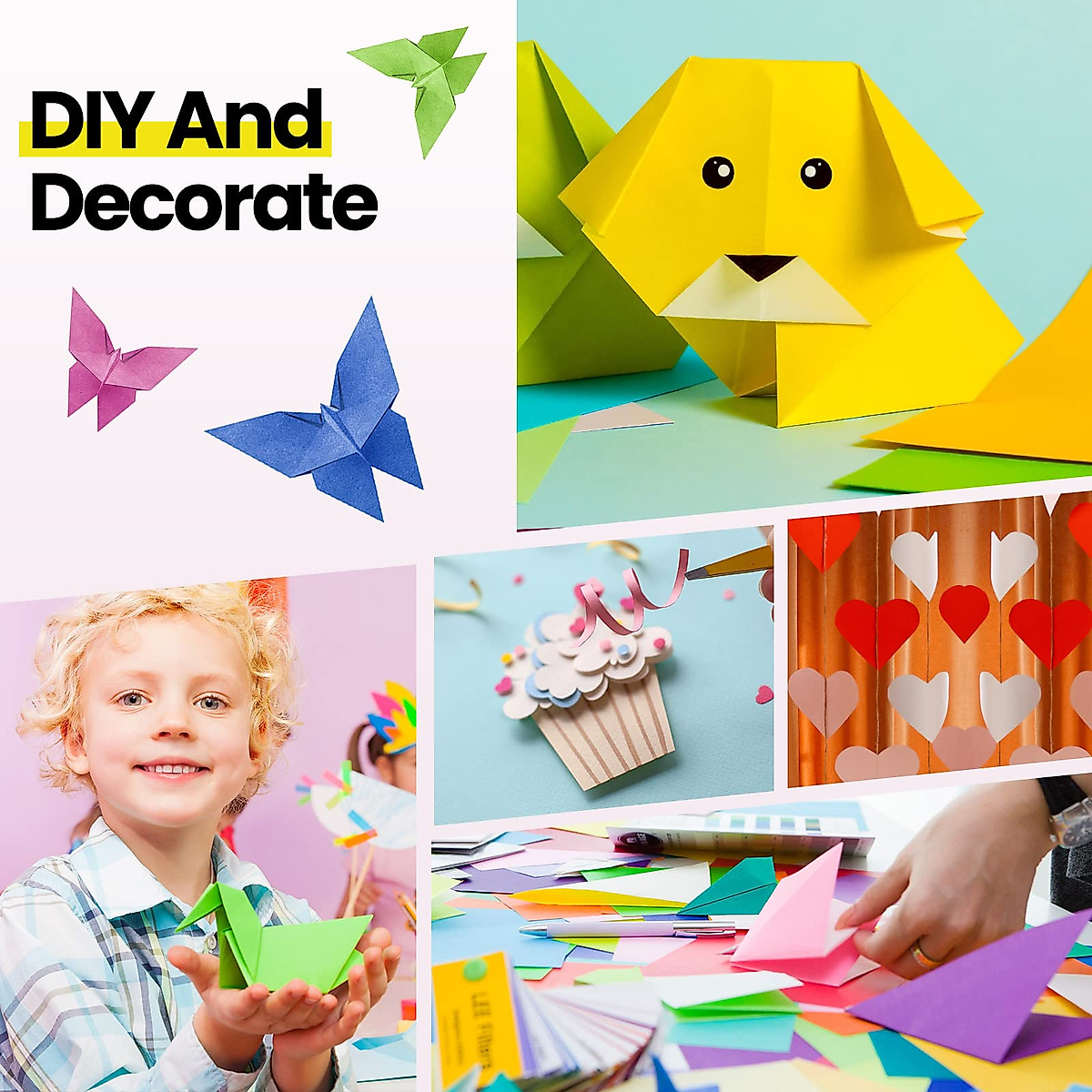 Yahenda 1500 Pcs Construction Paper Card Stock Printer Paper Craft Bulk School Supplies Lightweight Art Colored for Kids Adults School Drawing Easter(Multi Colors)